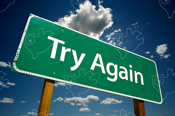 Try Again Road Sign : YayImages - 네이버 OGQ마켓