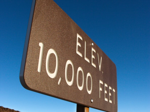 Elevation sign in Haleakala, Maui. : YayImages - 네이버 OGQ마켓
