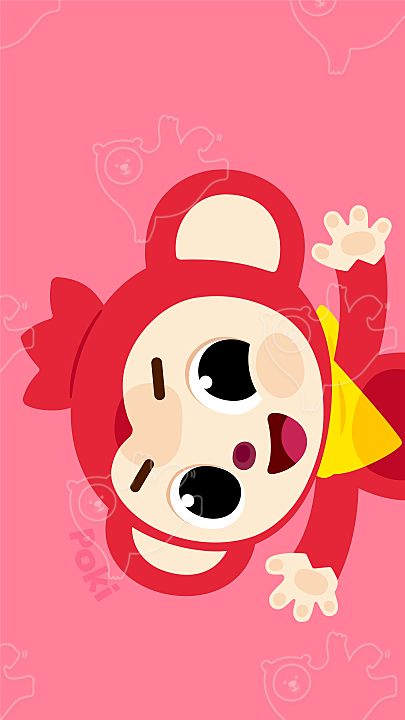 Poki Background 3 : 핑크퐁 - 네이버 OGQ마켓