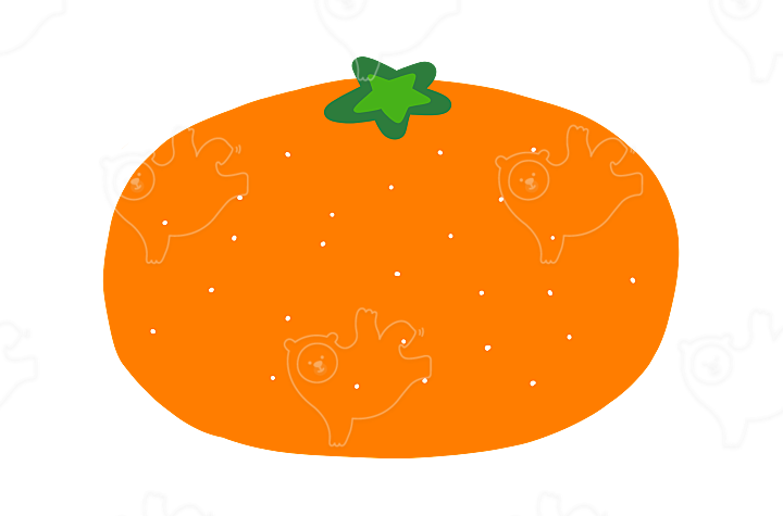 귀여운 귤 일러스트 : 레몬쓰 - 네이버 OGQ마켓