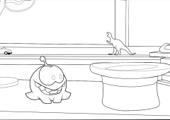 Om Nom Coloring Sheet 4 : OmNom - 네이버 OGQ마켓