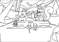 Om Nom Coloring Sheet 26 : OmNom - 네이버 OGQ마켓