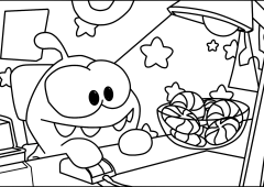 Om Nom Coloring Sheet 33 : OmNom - 네이버 OGQ마켓