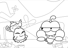 Om Nom Coloring Sheet 45 : OmNom - 네이버 OGQ마켓