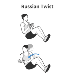 Russian Twist 덤벨운동 : callilife - 네이버 OGQ마켓
