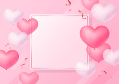 하트 배경 일러스트 : Panda - 네이버 OGQ마켓